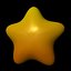 3d cartoon star rounded model