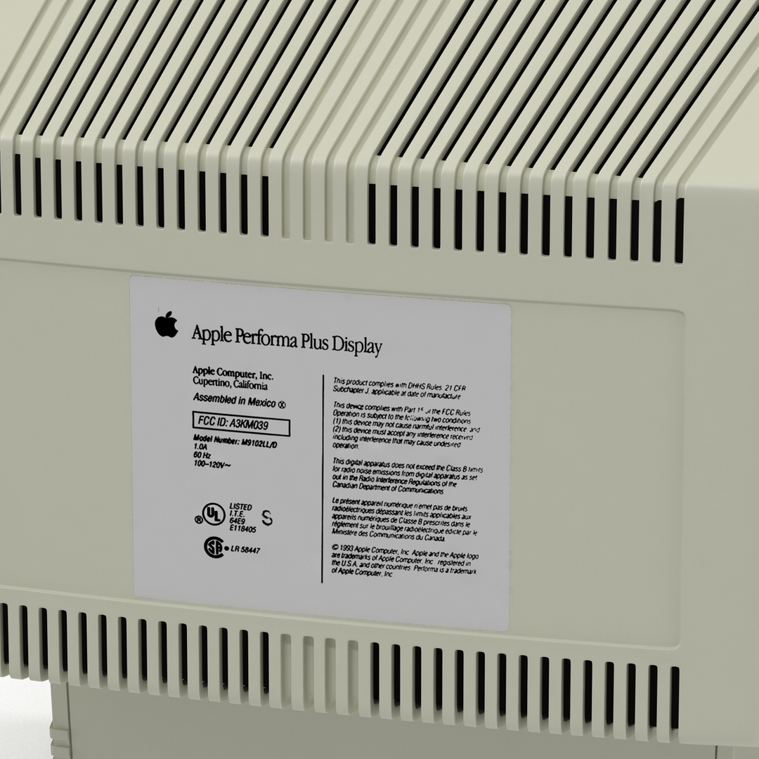 3dsmax apple performa display