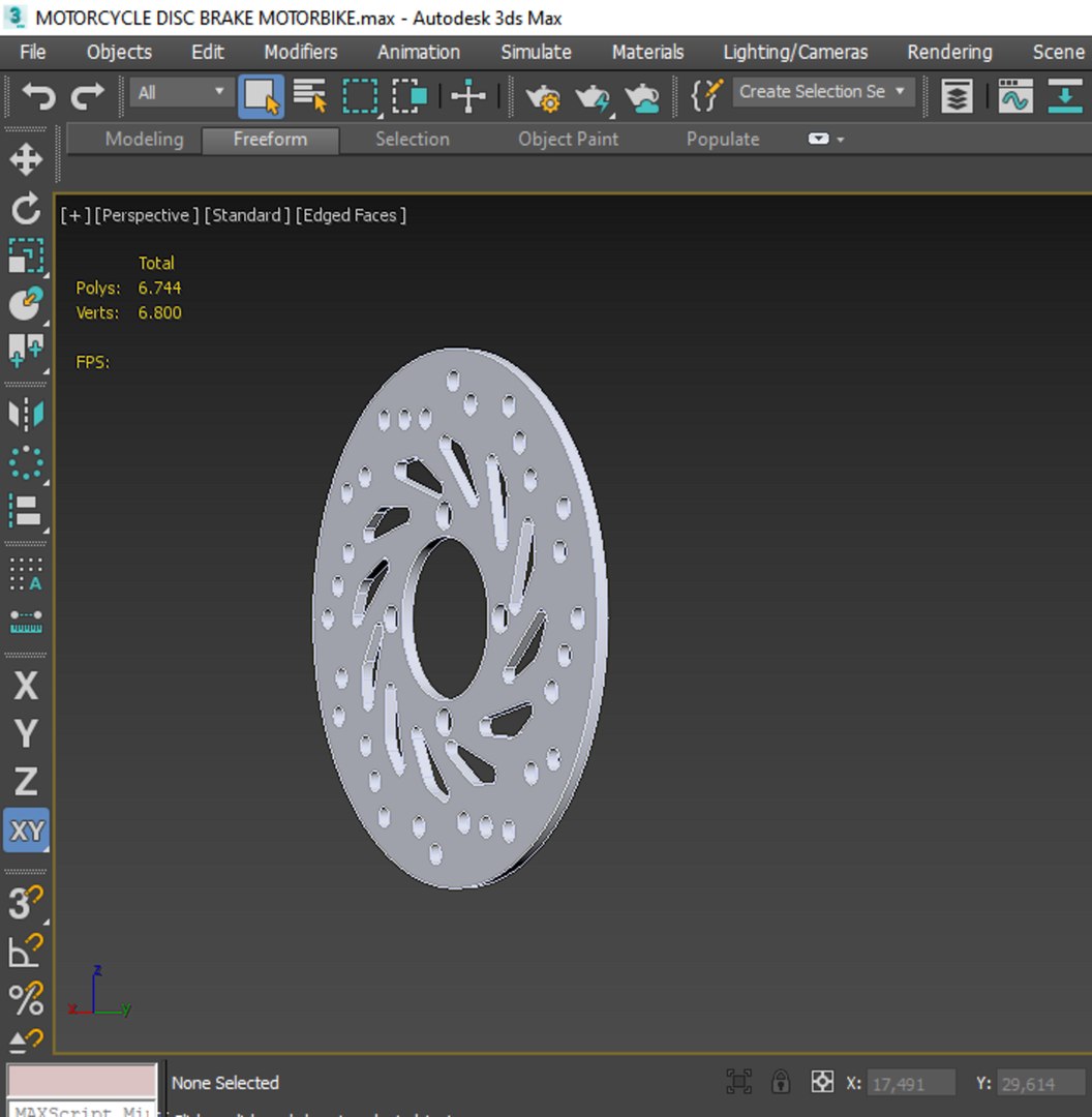 3D MOTORCYCLE DISC BRAKE MOTORBIKE model - TurboSquid 1864856