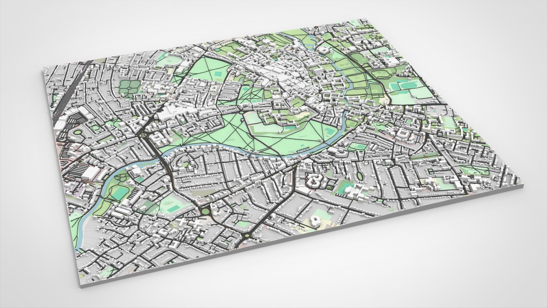 3D Model Cityscape Cambridge United Kingdom - TurboSquid 2373041