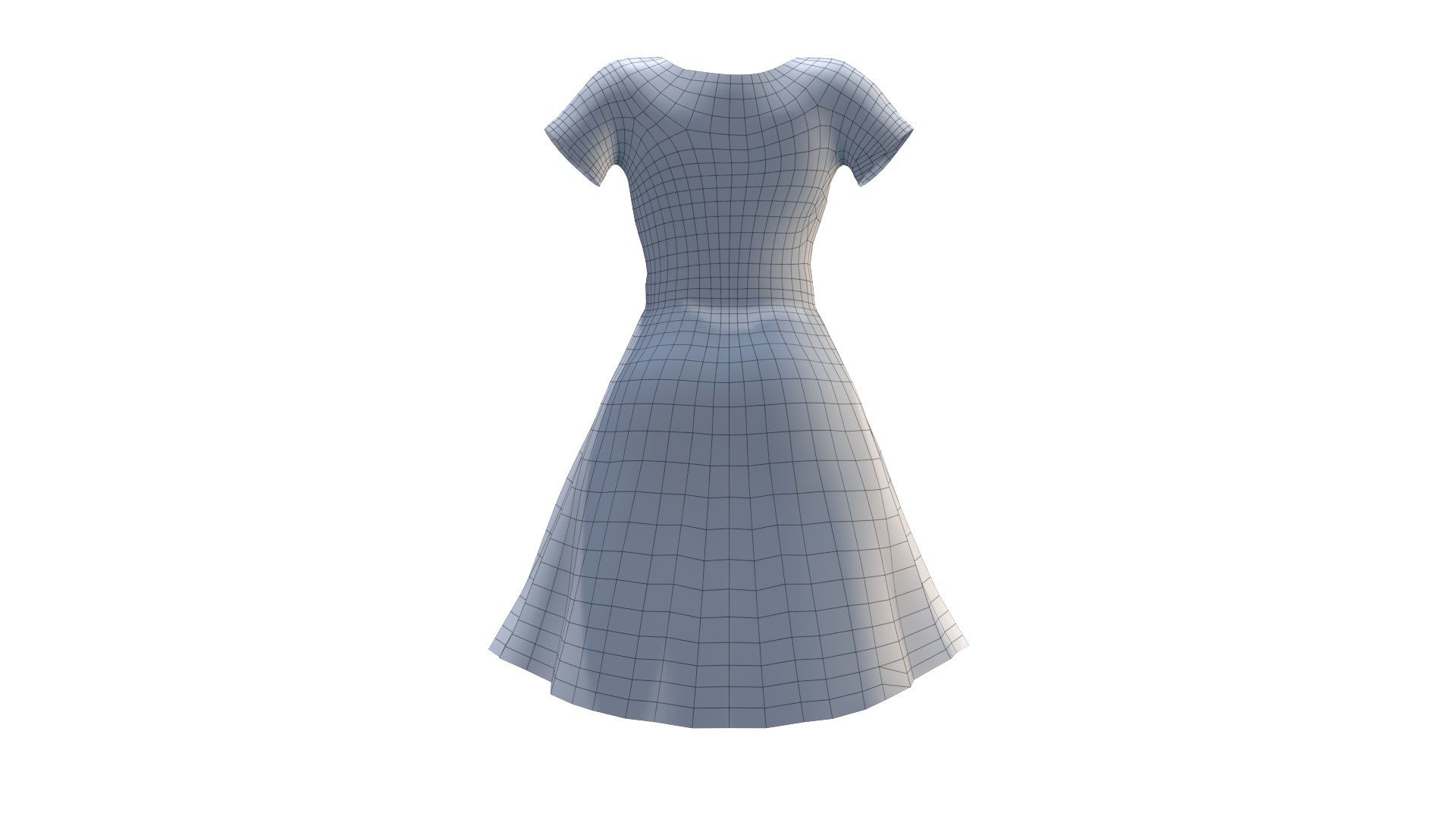White Frock 3D Model Model - TurboSquid 2304879
