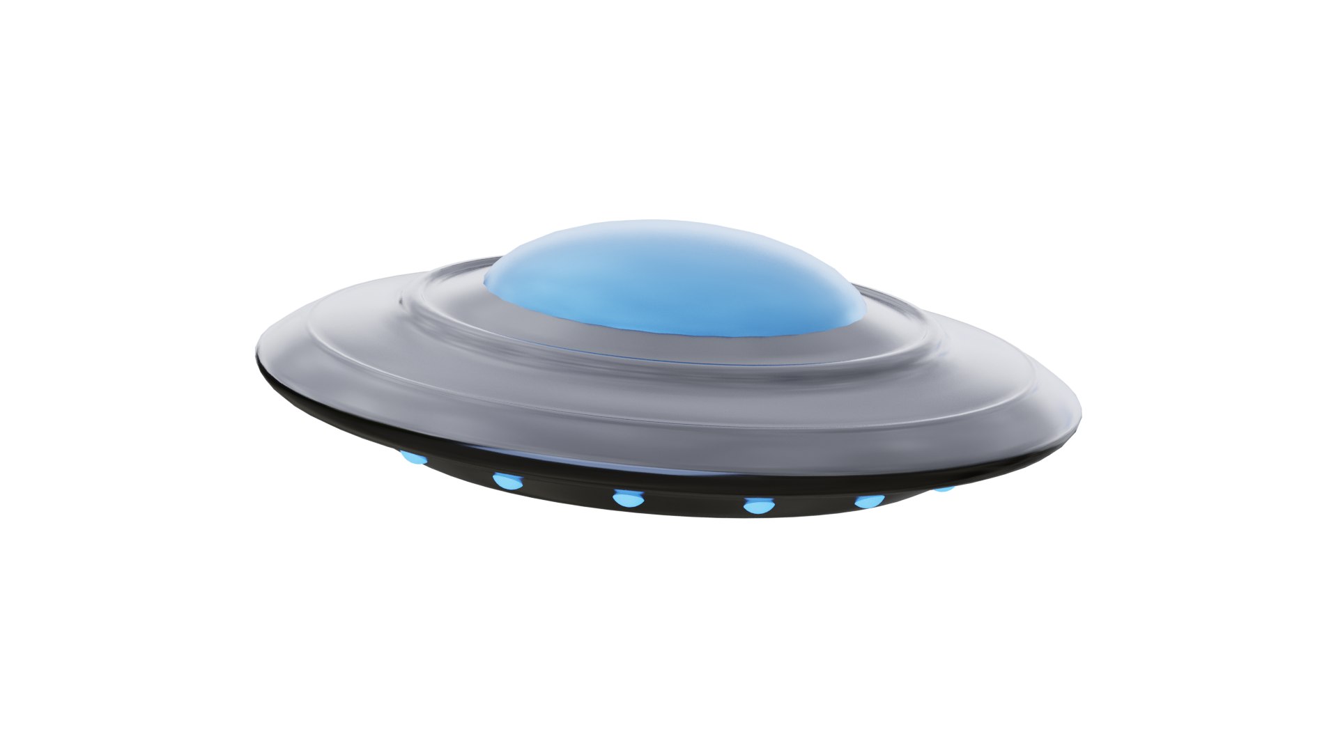 Stylized Cartoon UFO 3D model - TurboSquid 1916516