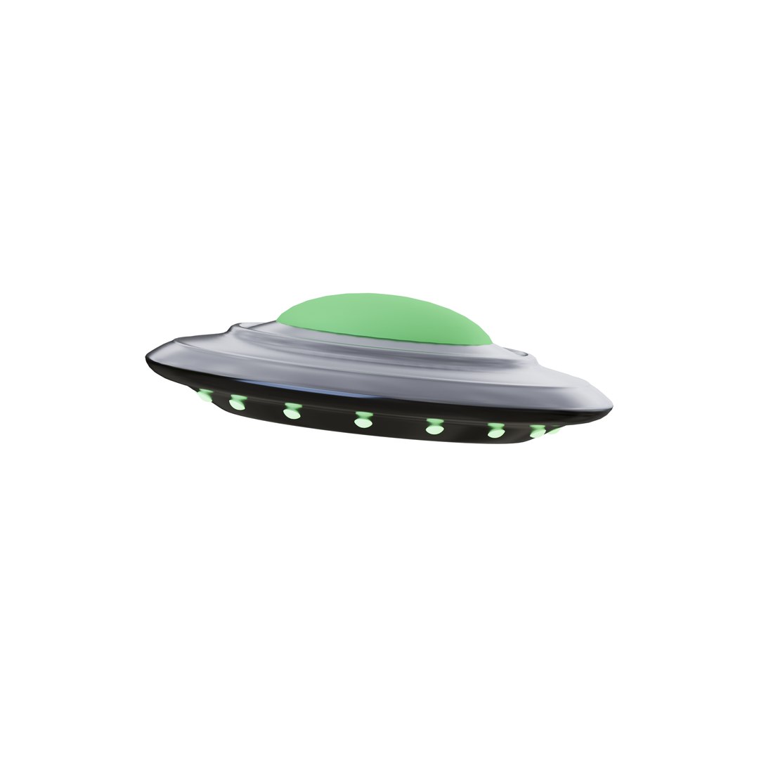 Stylized Cartoon UFO 3D Model - TurboSquid 1916516