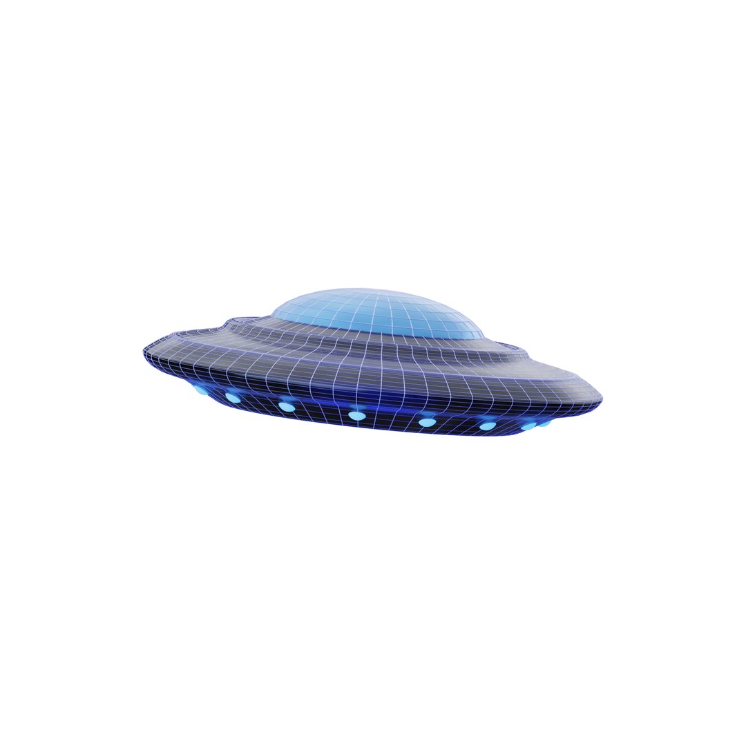 Stylized Cartoon UFO 3D Model - TurboSquid 1916516