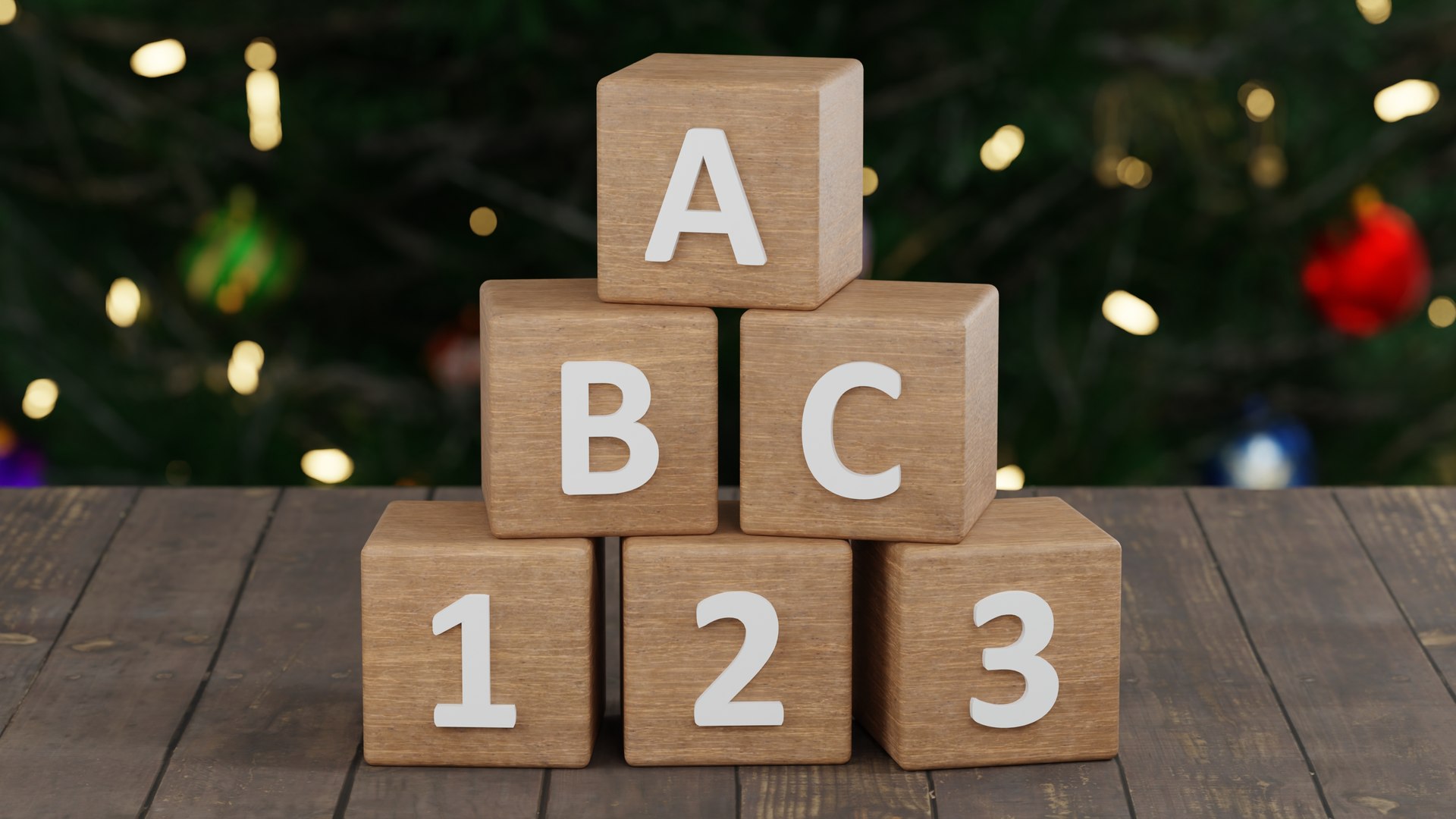 3D Wooden Minimal Alphabet And Number Blocks Model - TurboSquid 2216684
