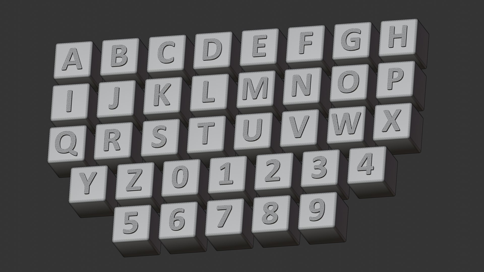 3D Wooden Minimal Alphabet And Number Blocks Model - TurboSquid 2216684