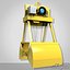 Excavator Grab 1 3d Model