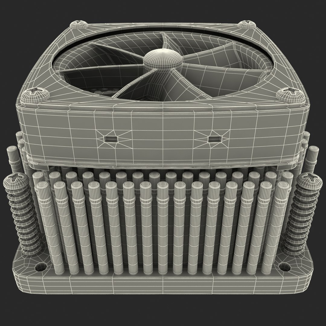 3d Heatsink Fan Model