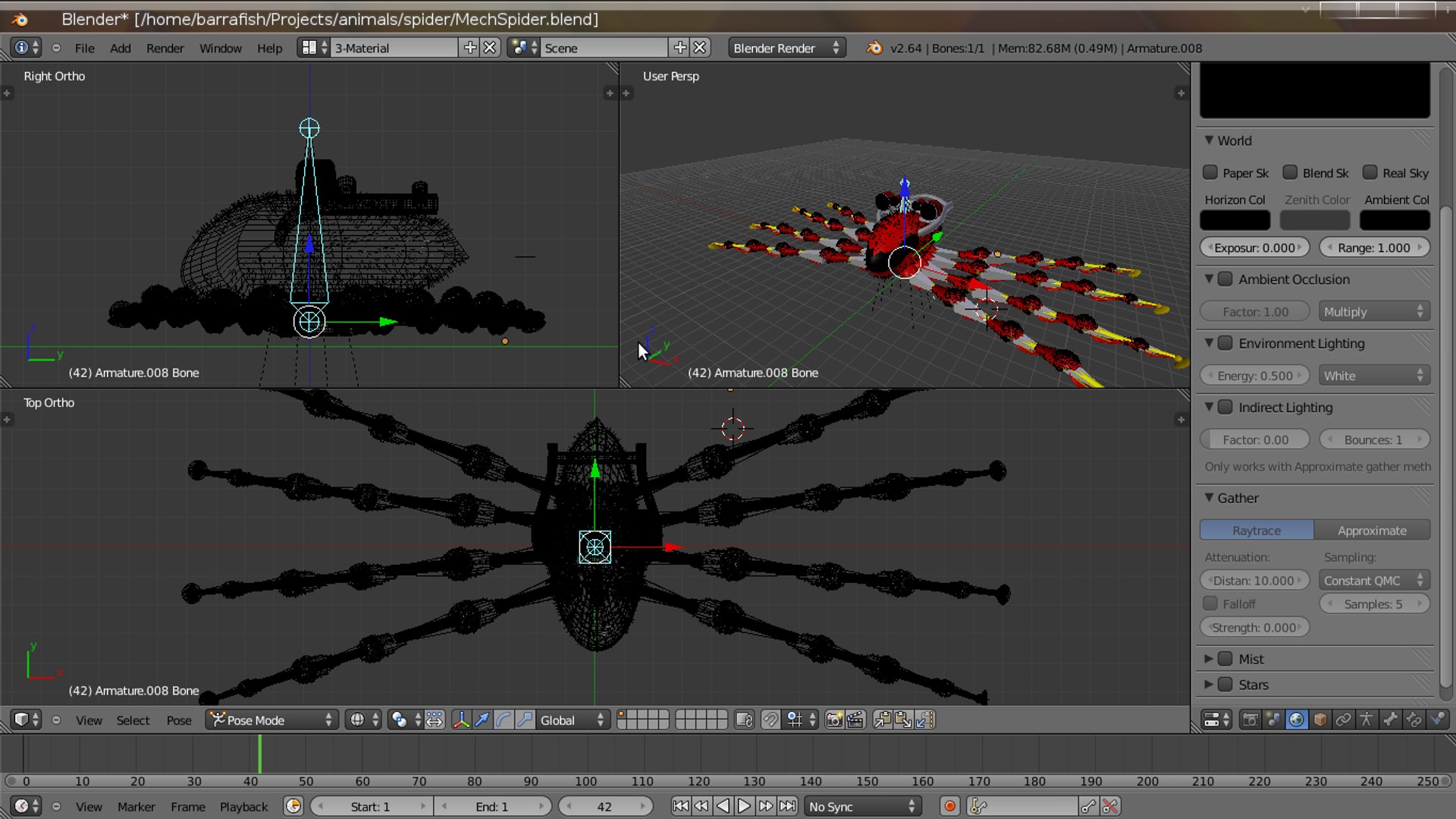 blend mechanical spider