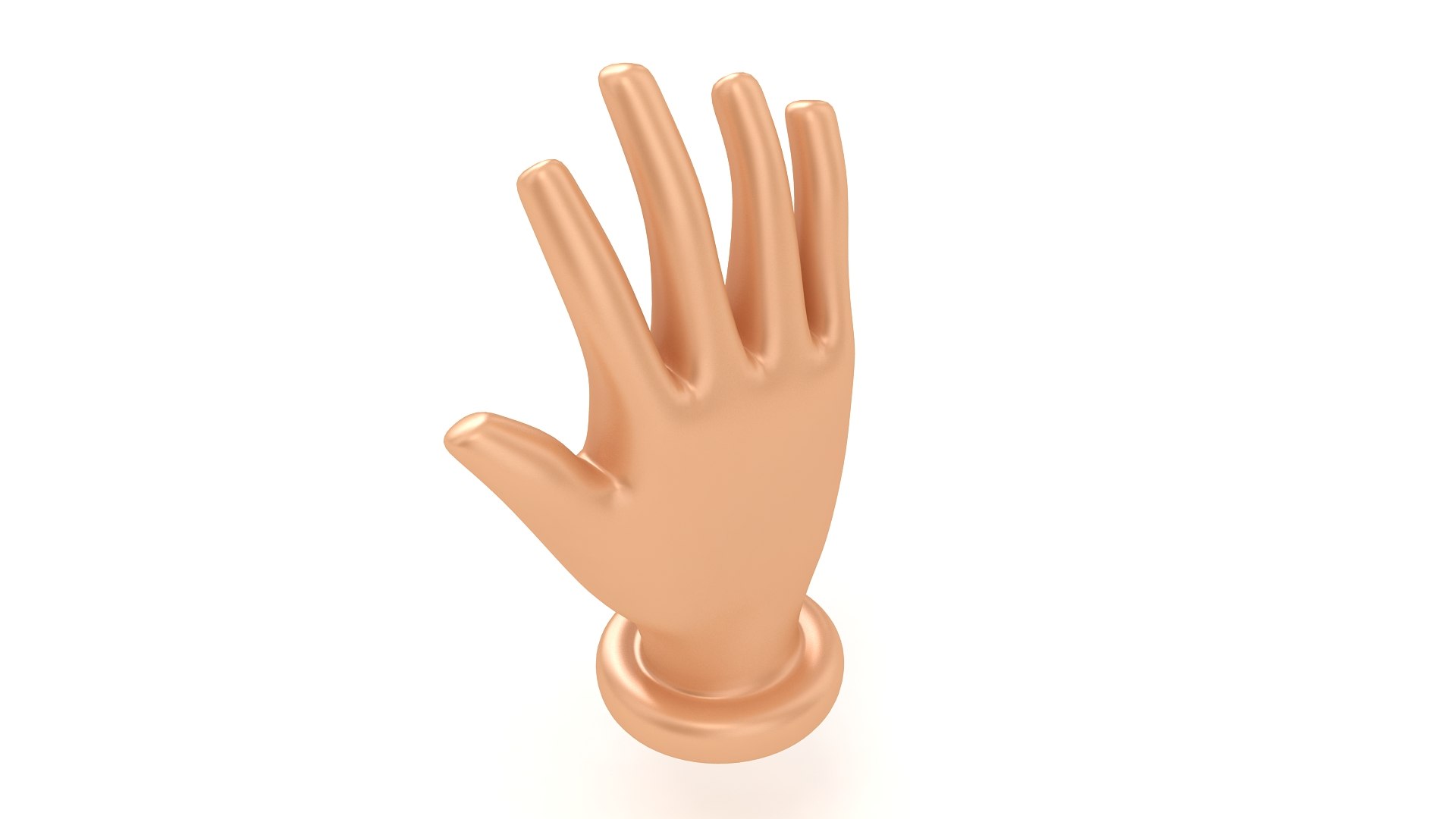 Cartoon Human Hand 3D Model - TurboSquid 1904383