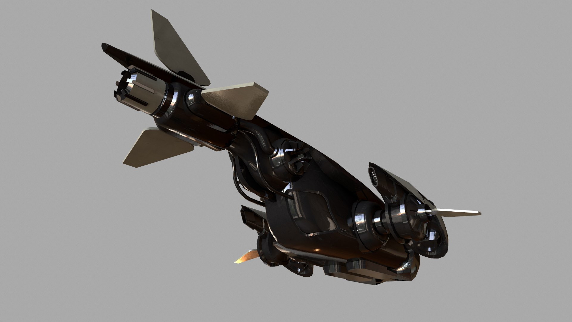 Small Spaceship 3D Model - TurboSquid 1343281