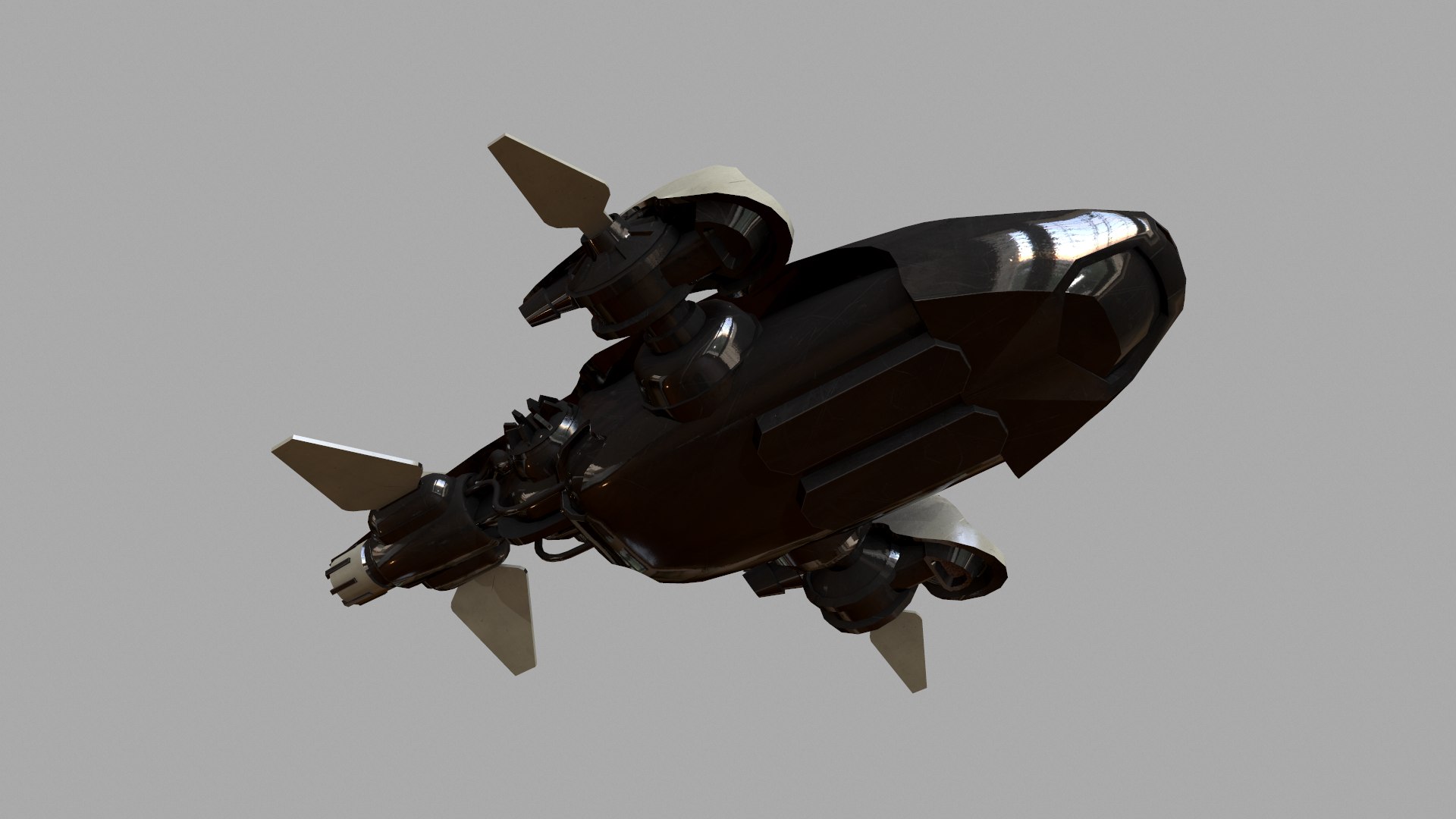 Small Spaceship 3D Model - TurboSquid 1343281