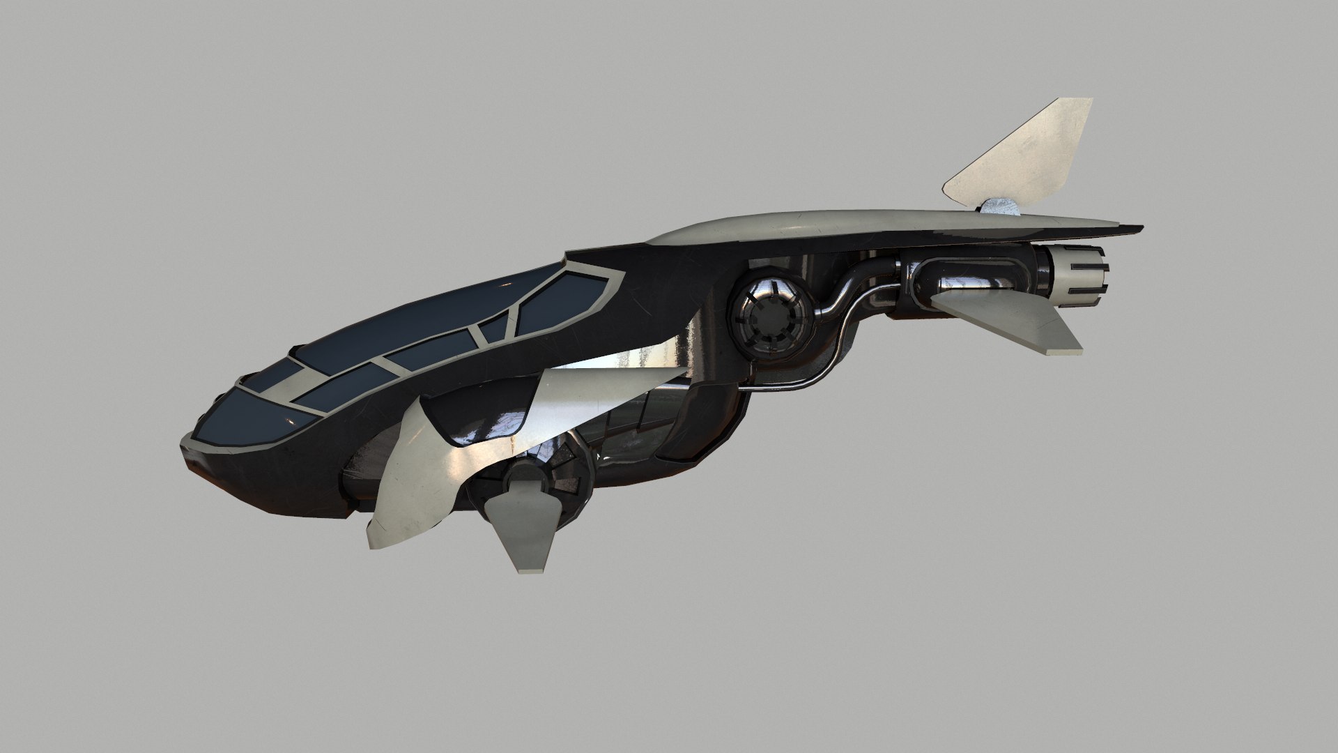 Small Spaceship 3D Model - TurboSquid 1343281