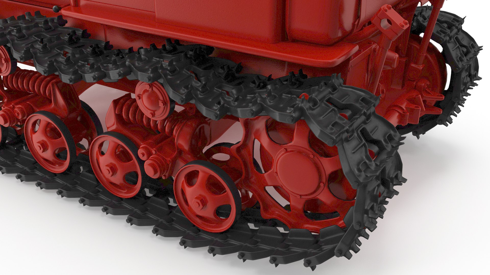 Soviet crawler tractor dt54 3D model - TurboSquid 1575800