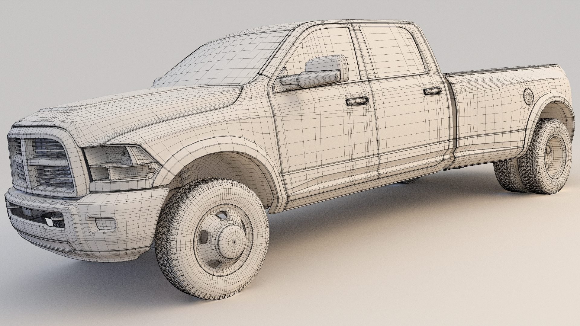 Pickup Ram 3500 3D - TurboSquid 1529242