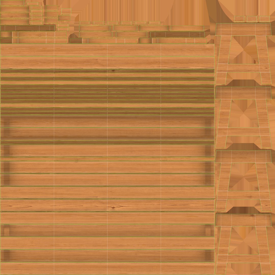 Bench 20 With PBR 4K 8K 3D Model - TurboSquid 1844508