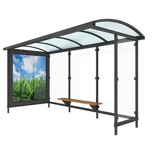 Bus Stop Enclosure 3D Models for Download | TurboSquid