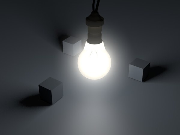 light bulb 3d model