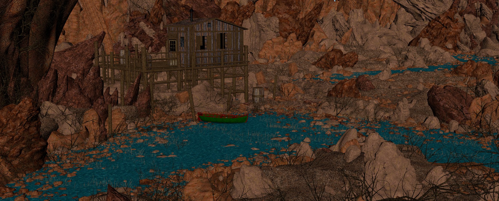 Fantasy Cabin Cave Environment 3D Model - TurboSquid 2159026