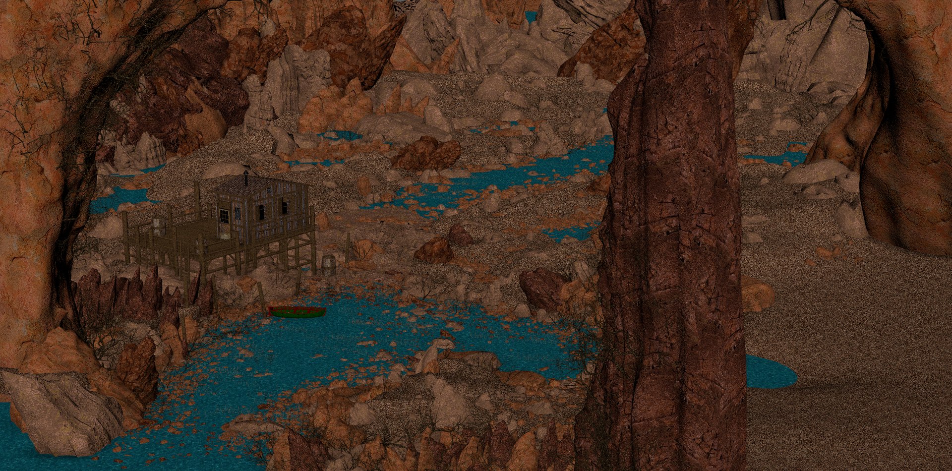 Fantasy Cabin Cave Environment 3D Model - TurboSquid 2159026