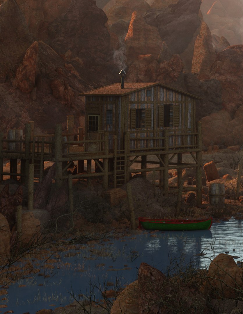 Fantasy Cabin Cave Environment 3D Model - TurboSquid 2159026