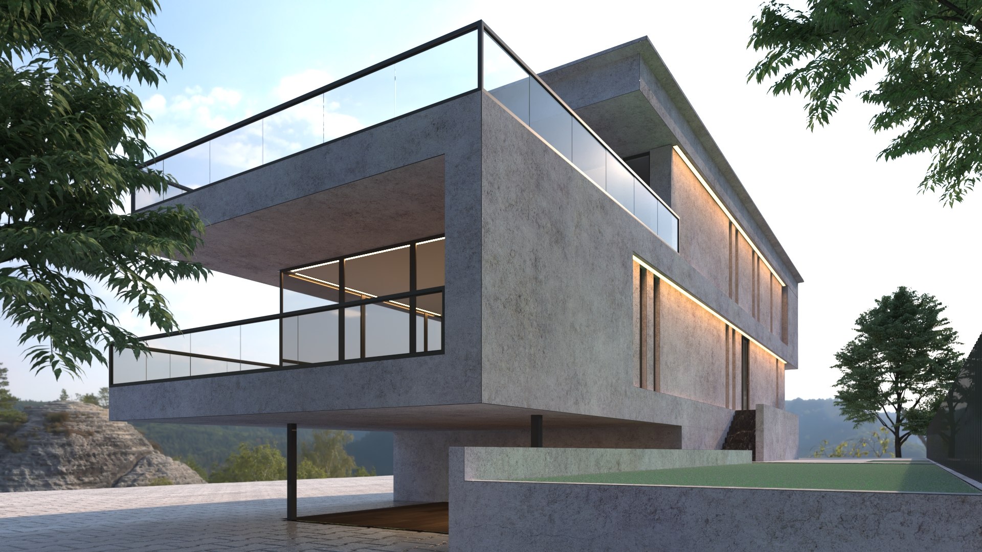 3D Villa House Model - TurboSquid 1972539