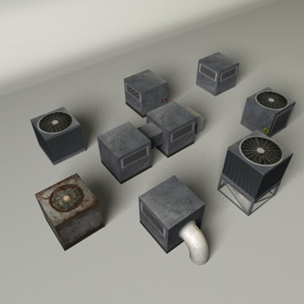 3d air conditioner model