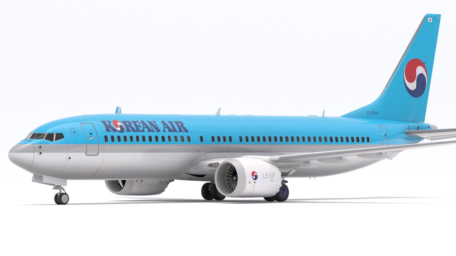 3D Boeing 737-800 MAX Korean Air Model - TurboSquid 2141748