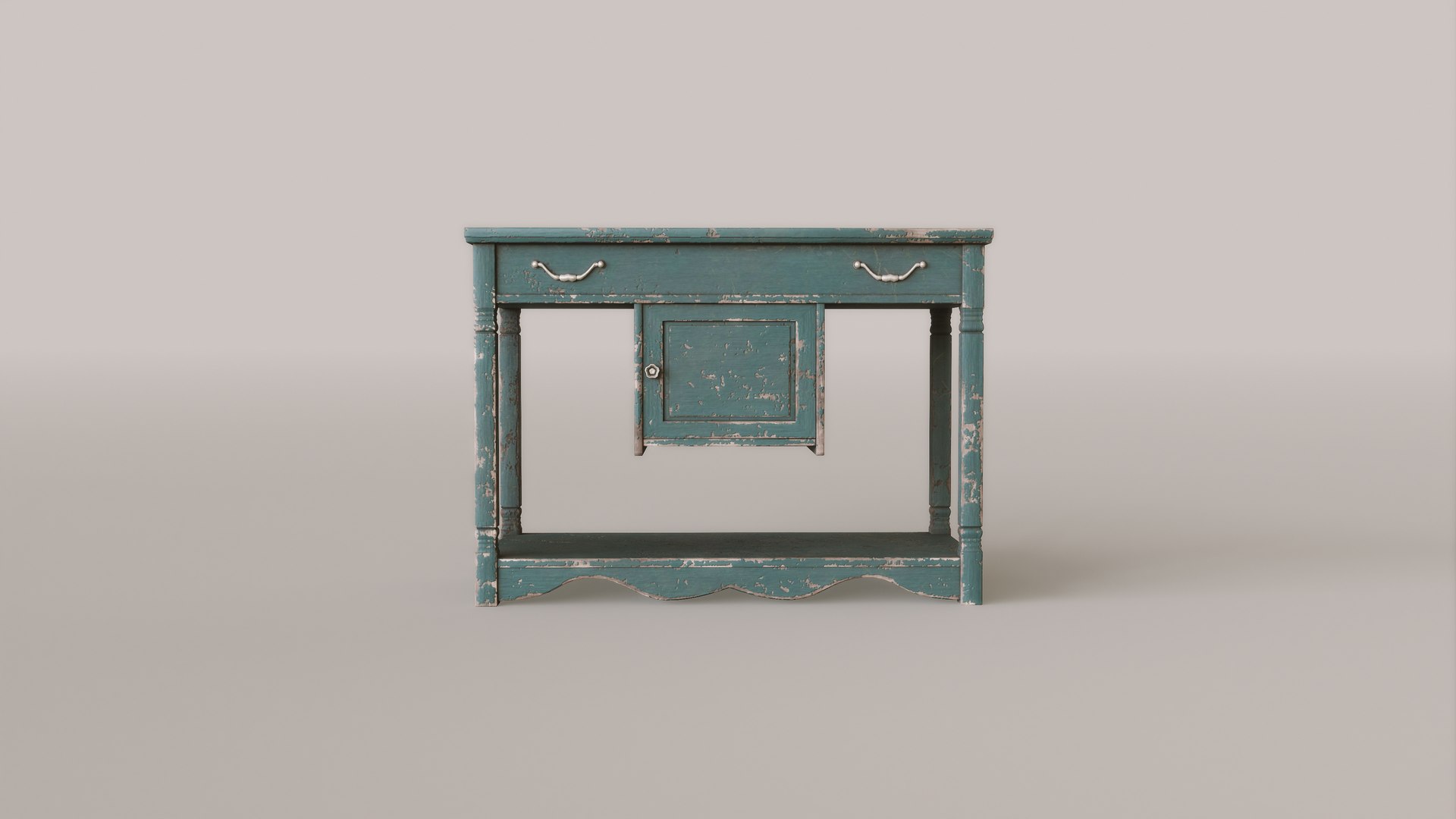 Free Old Rustic Stand Model - TurboSquid 1937956