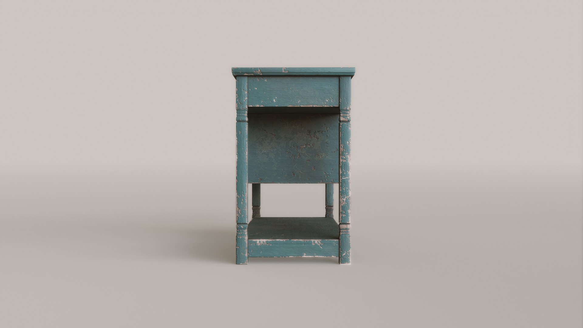 Free Old Rustic Stand Model - TurboSquid 1937956