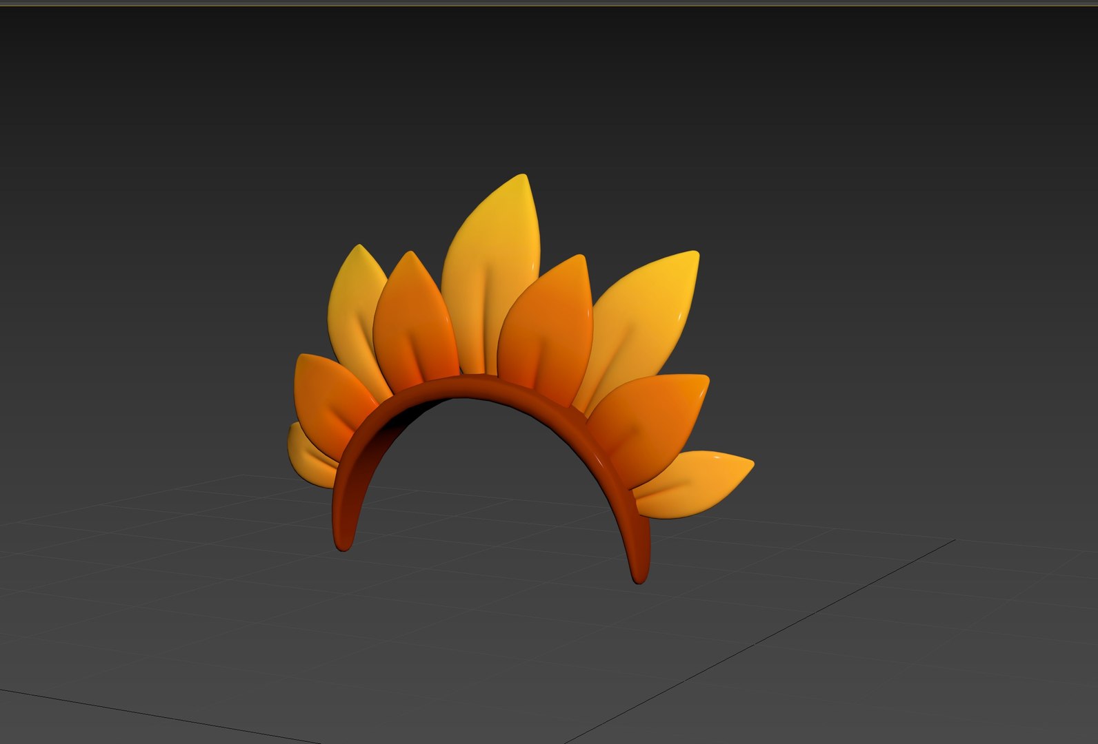 3D Headband024 Leaf Headband model - TurboSquid 2160307
