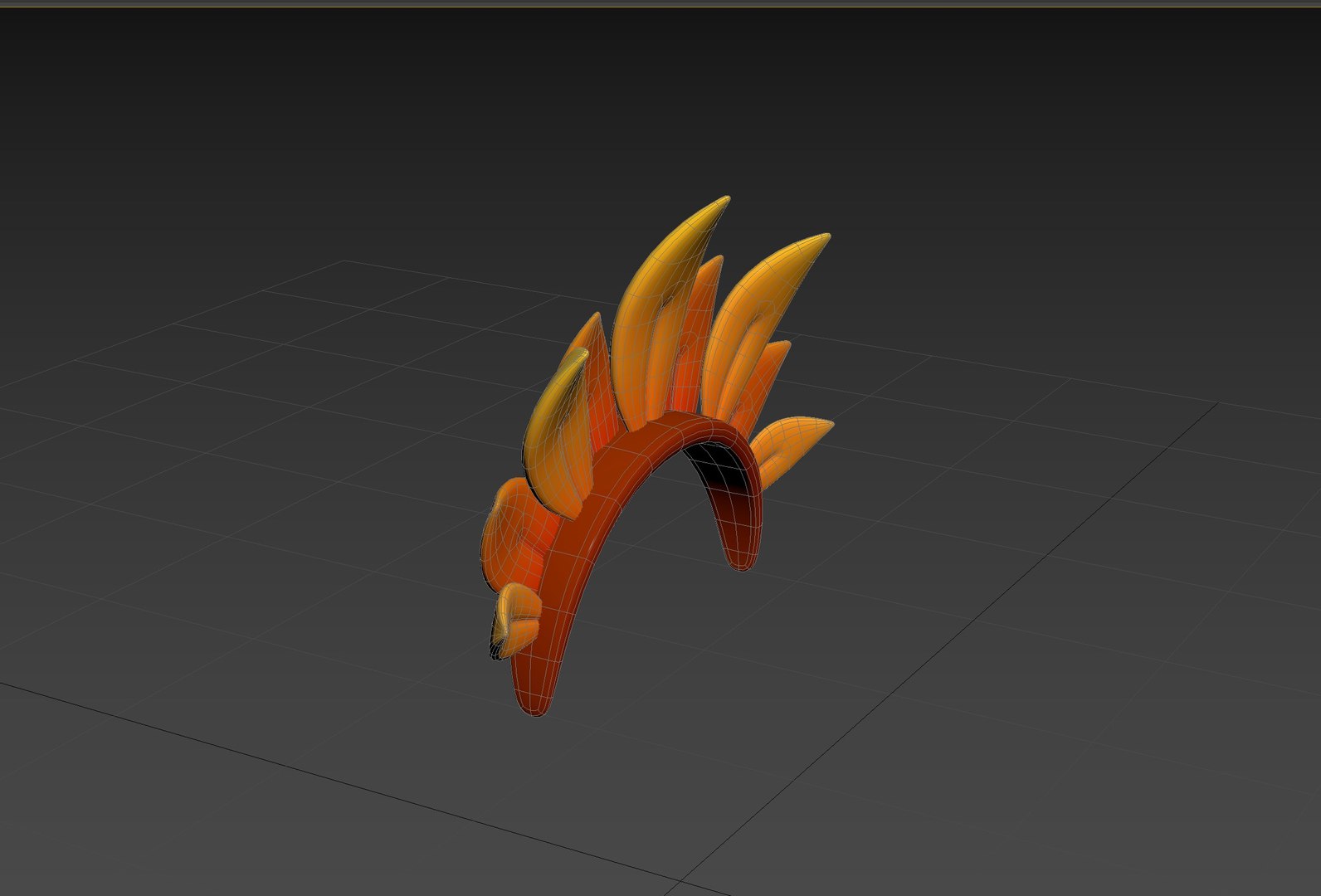 3D Headband024 Leaf Headband model - TurboSquid 2160307