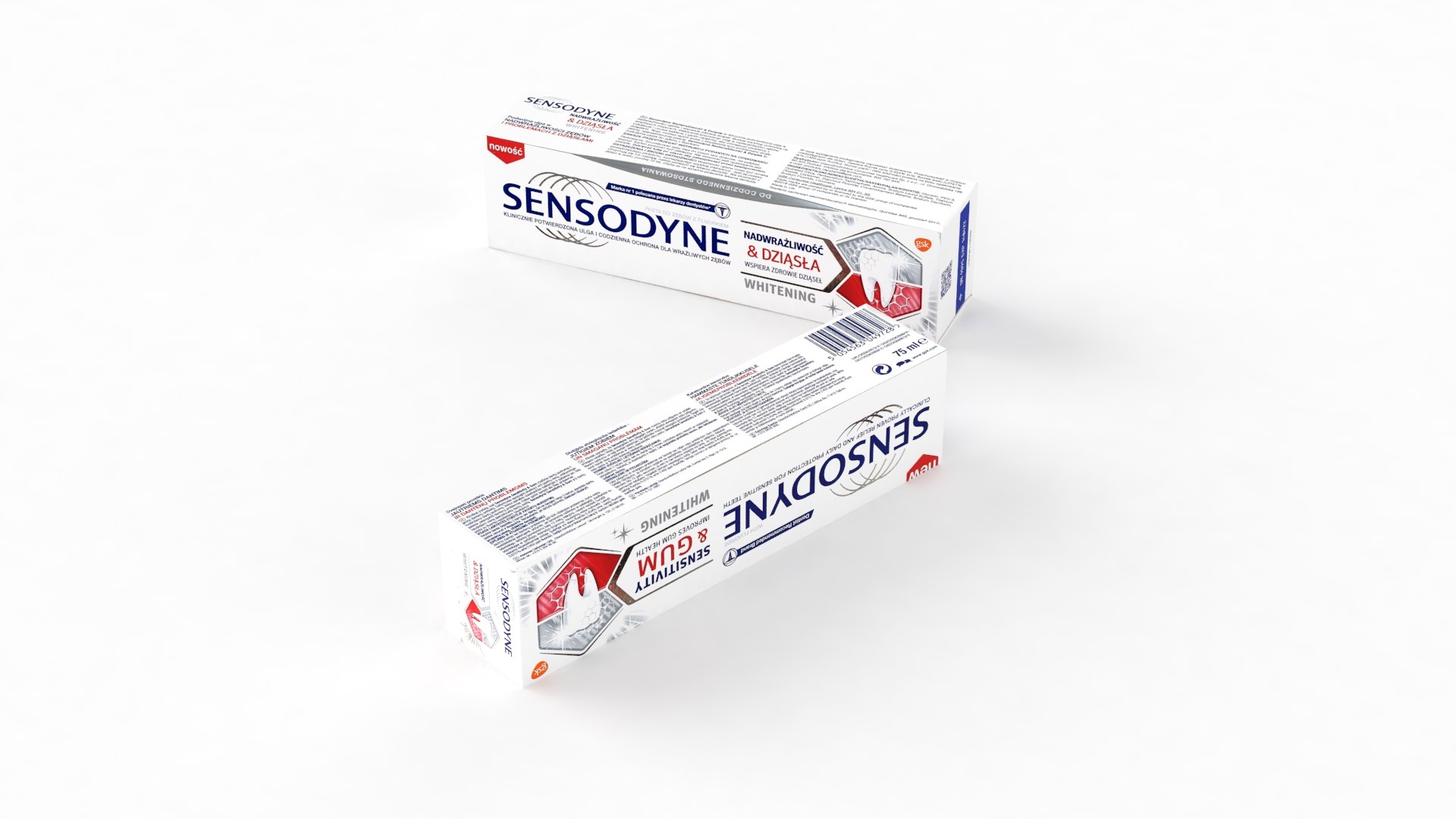 3D model Sensodyne Sensitivity and Gum Toothpaste Box 75ml 2021 ...