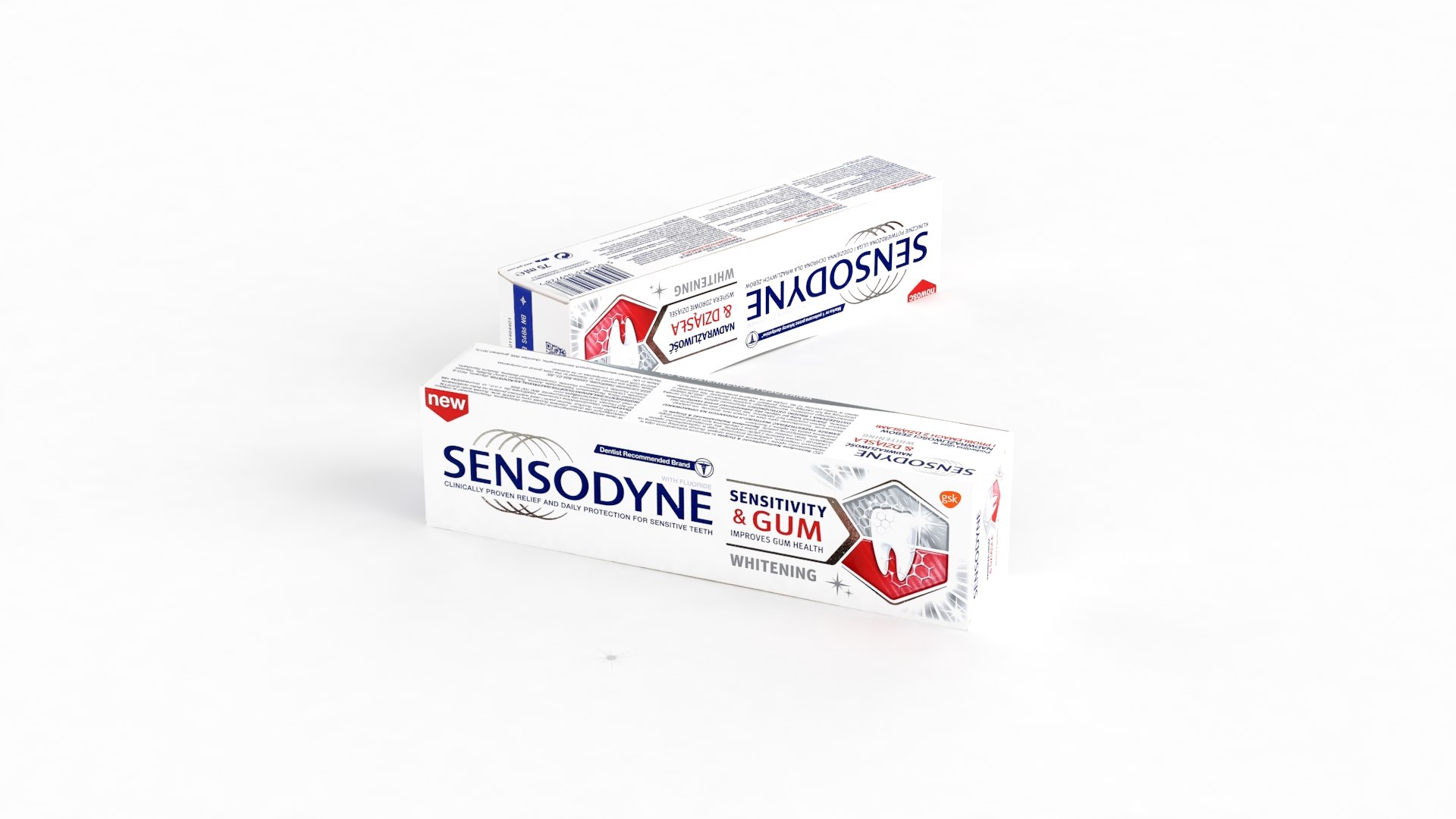 3D model Sensodyne Sensitivity and Gum Toothpaste Box 75ml 2021 ...