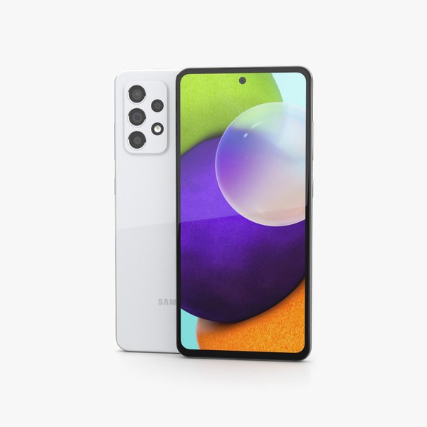 modelo 3d Samsung Galaxy A52 Awesome Blanco - TurboSquid 1746158