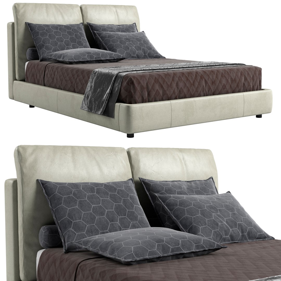 Alba Opera Contemporary Massimosistema Bed 3D Model - TurboSquid 2078407