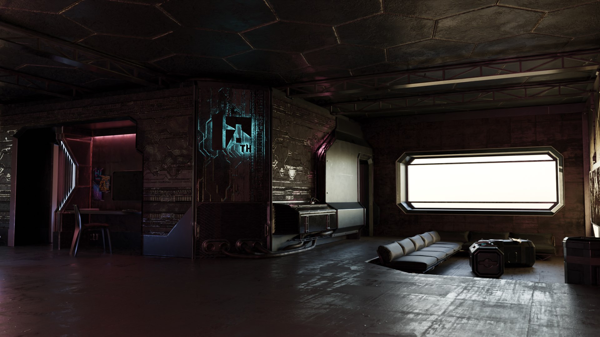 Cyberpunk Apartment Scene V12 3D Model - TurboSquid 2034913