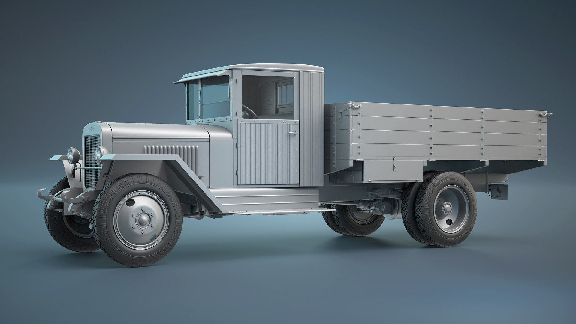 ZIS-5 Flatbed Truck High-Poly model - TurboSquid 2165635