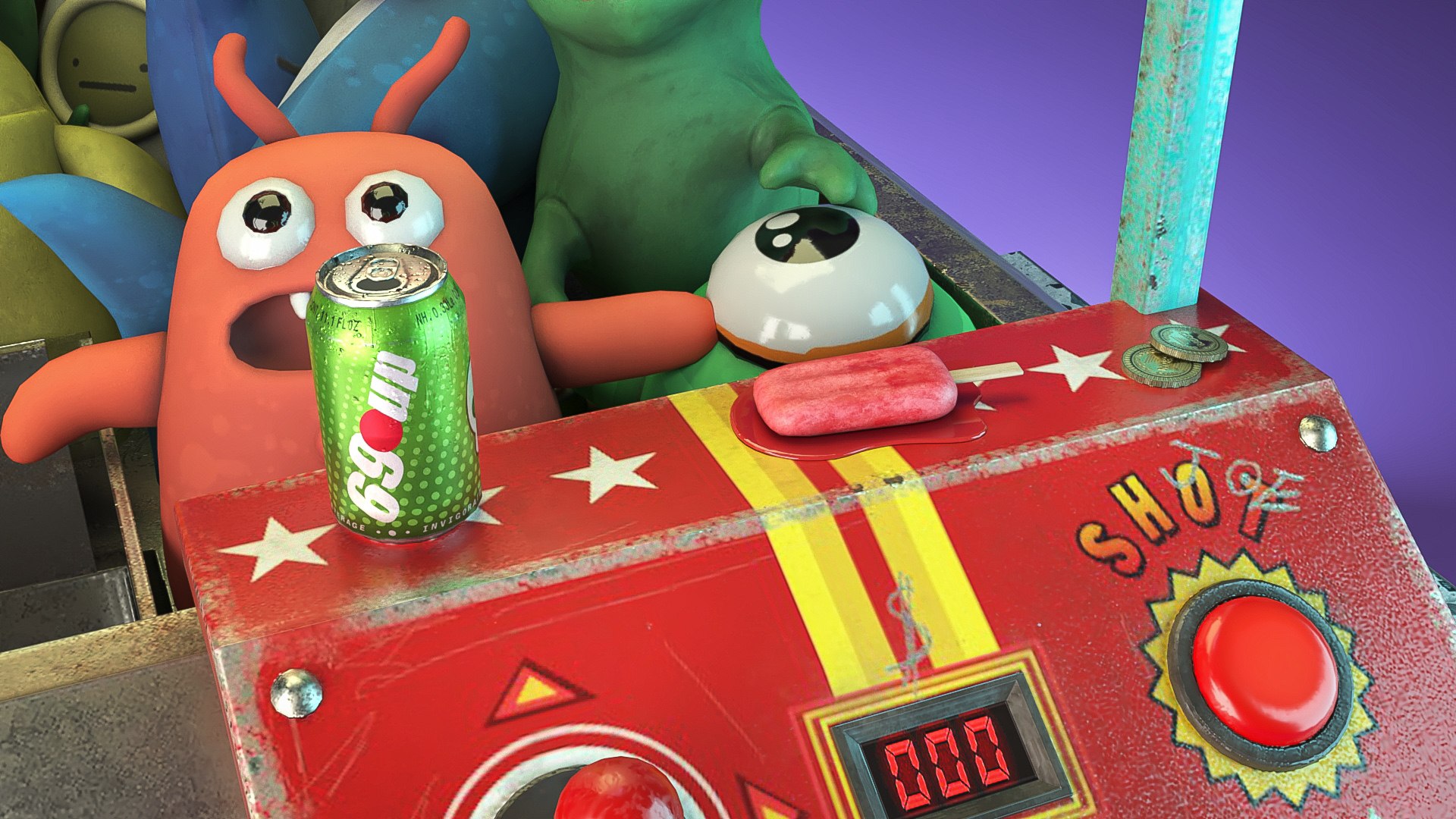 Teddies Claw Machine Low-poly 3D Model 3D - TurboSquid 2078296
