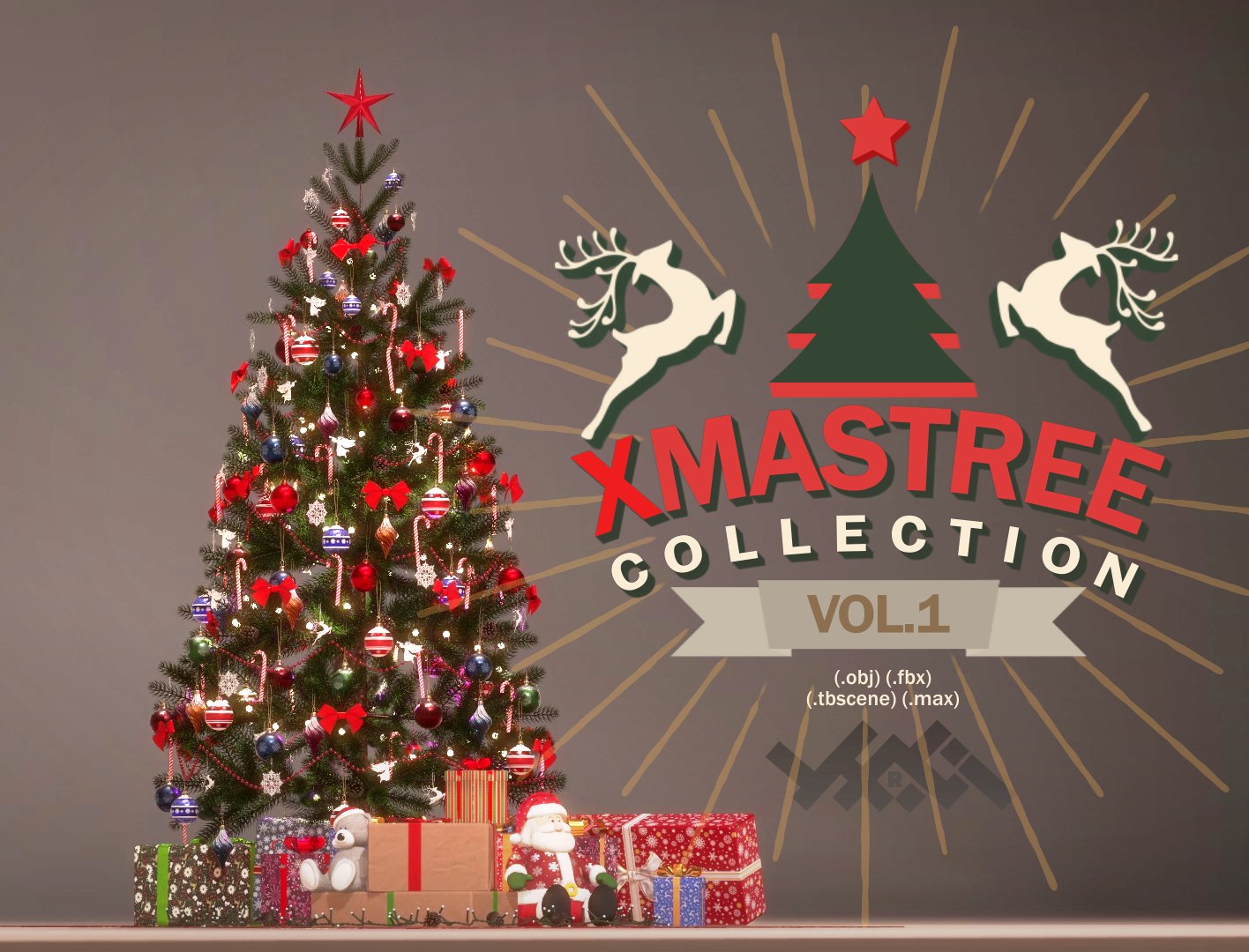 Xmas Tree Collection Vol 1 3D model - TurboSquid 2145104