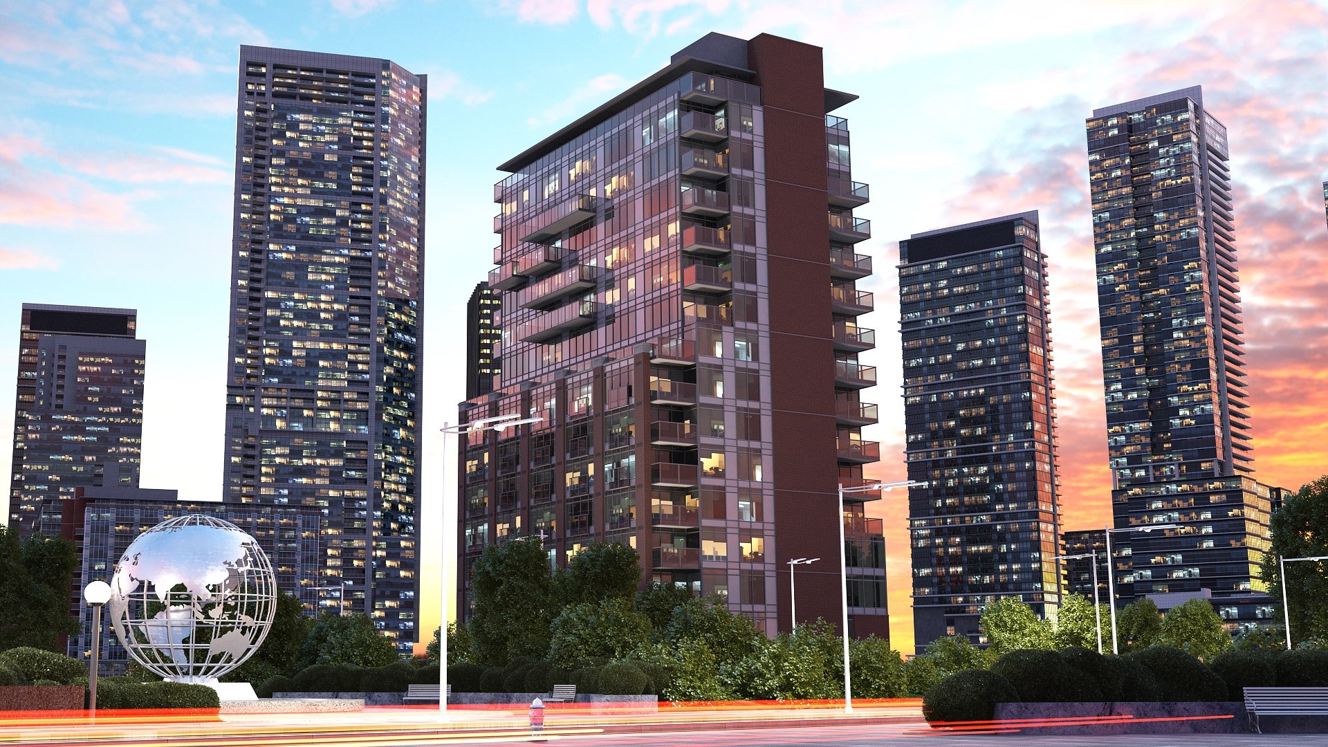 64 sherbourne buildings 3D model - TurboSquid 1512751