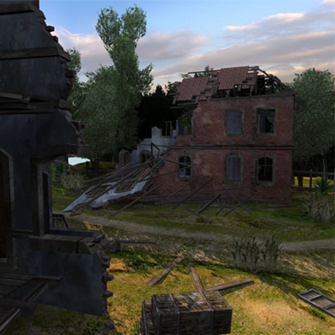 3d Destroyed Level Model