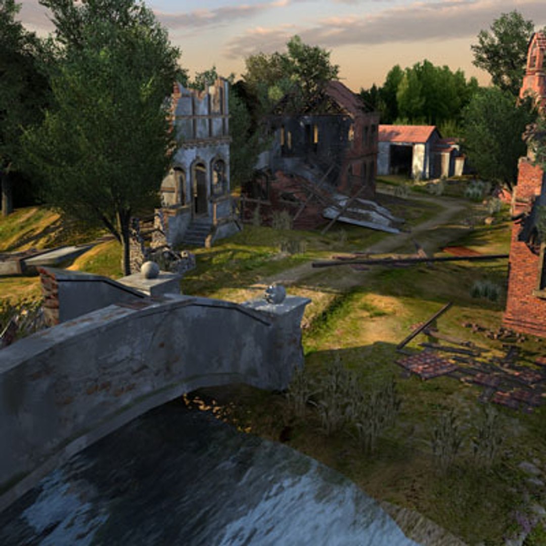 3d Destroyed Level Model