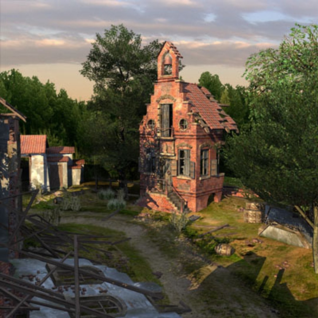 3d Destroyed Level Model