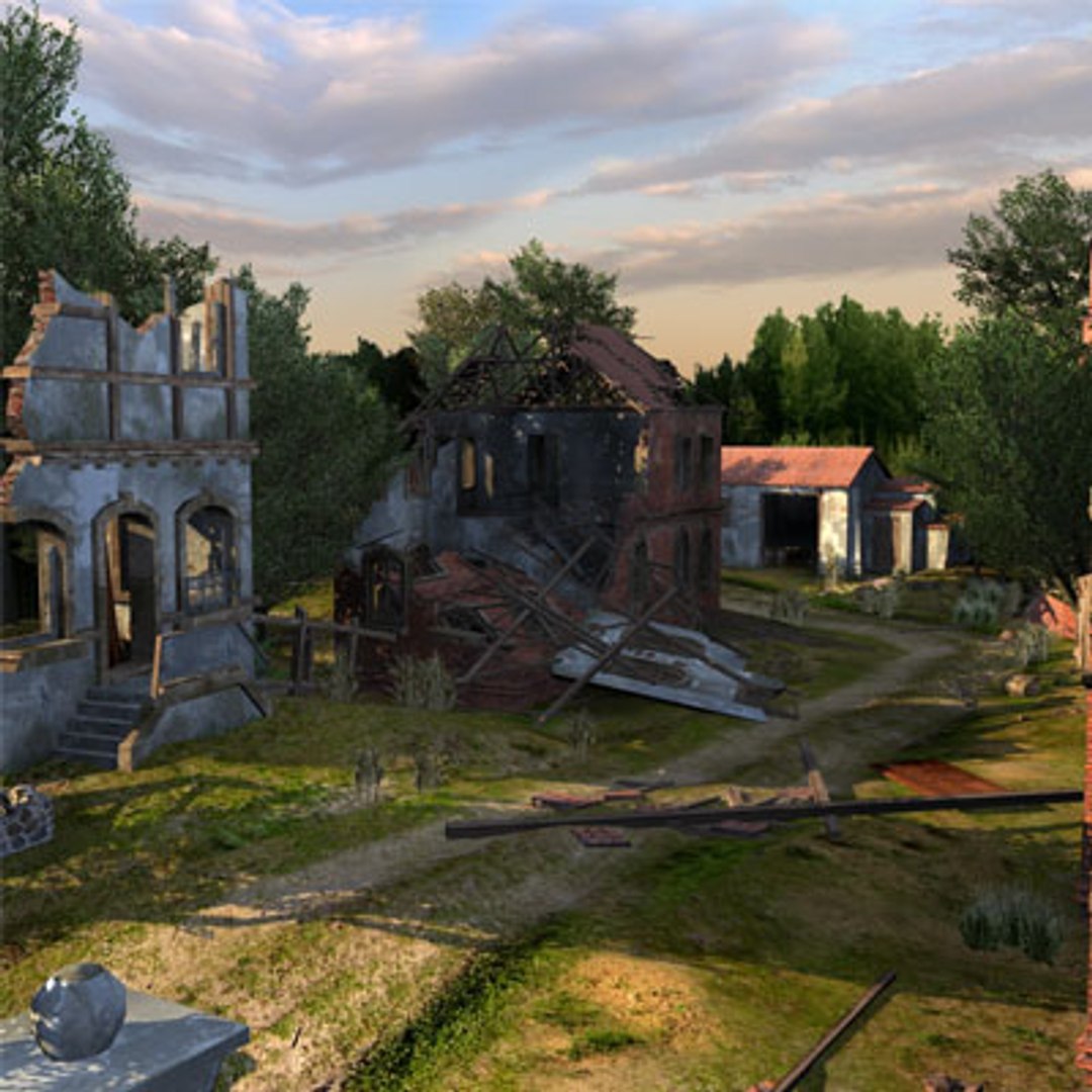 3d Destroyed Level Model