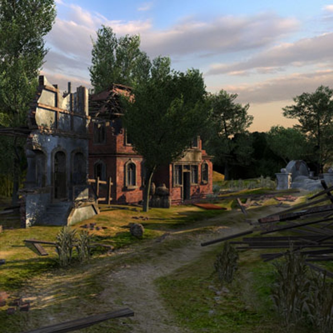 3d Destroyed Level Model