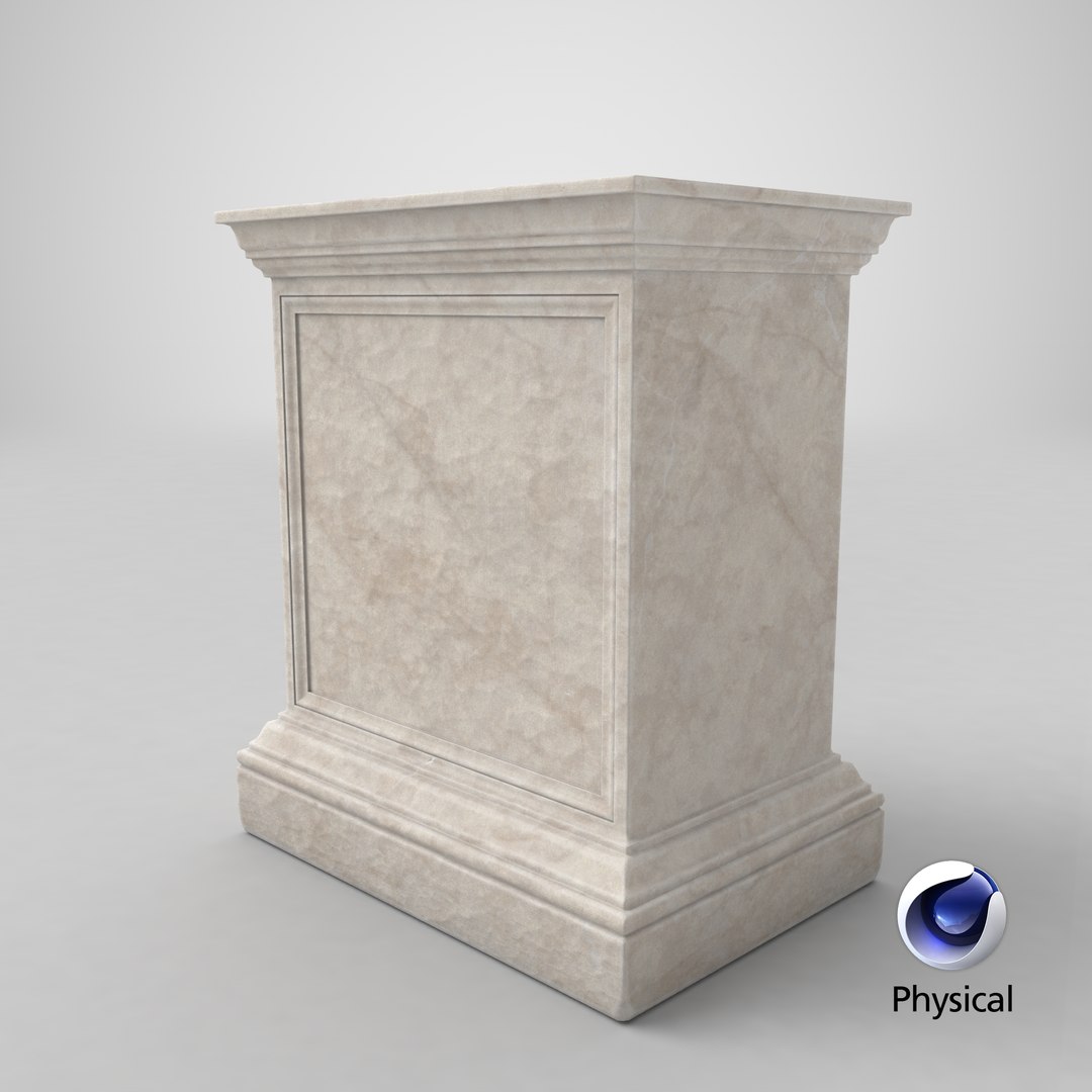 3D Roman Statue Pedestal 03 Model - TurboSquid 2159003