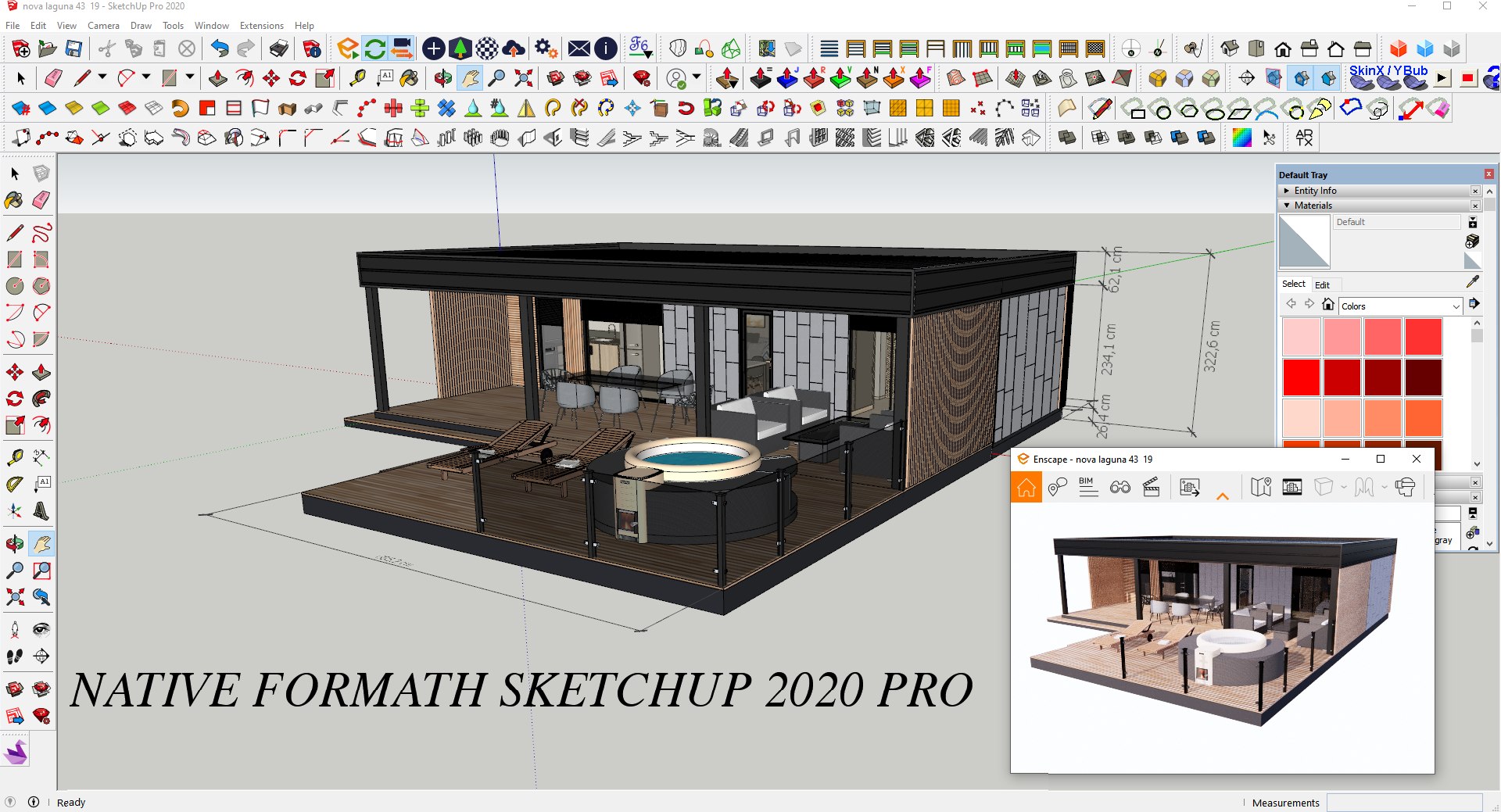 Modern Mobile Home Tiny House Vacation House On 44m2 3D Plan 3D ...