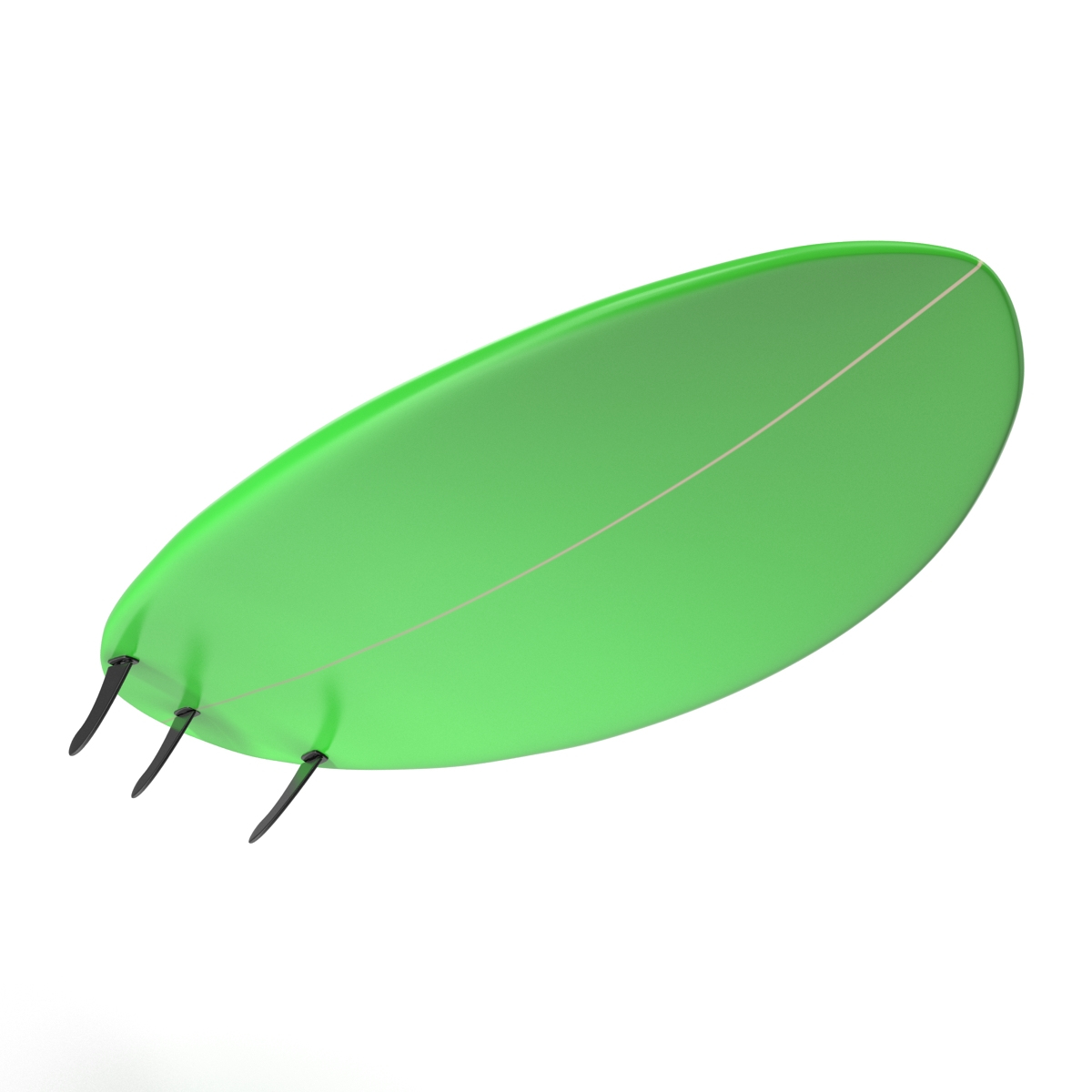 3d model of surfboard funboard 4