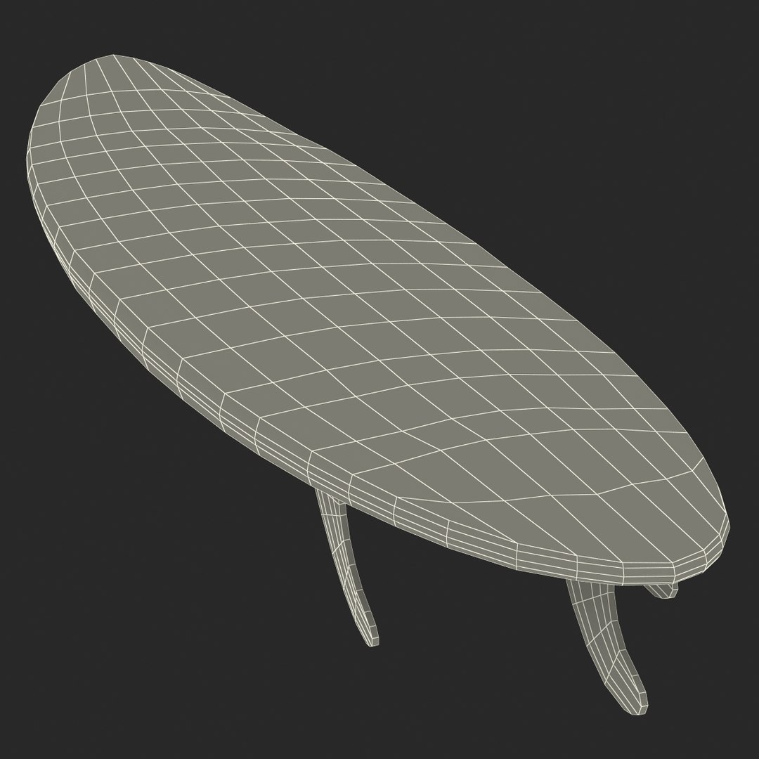 3d Model Of Surfboard Funboard 4